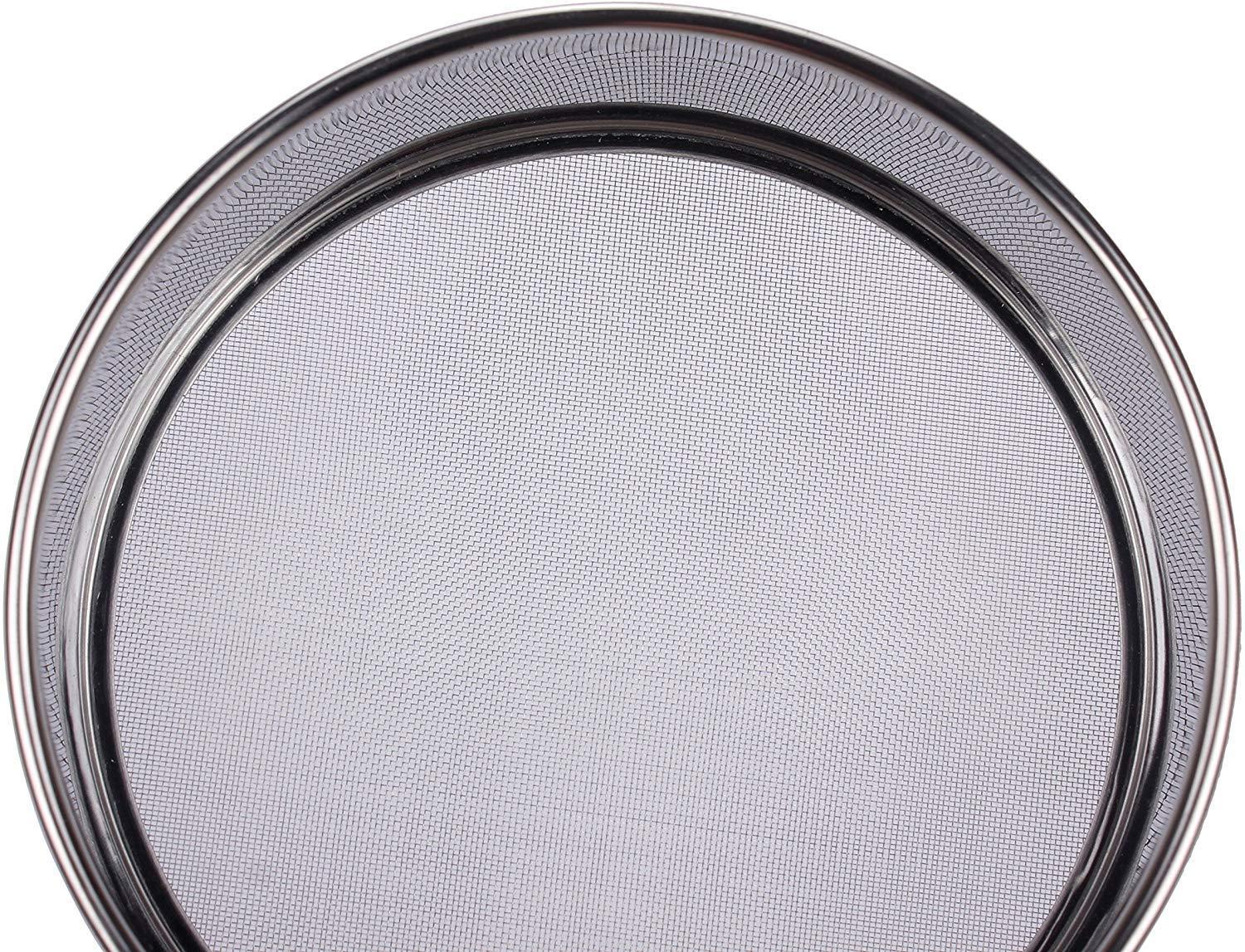 EverVictory Professional Round Stainless Steel Flour Sieve (6 Inch, 18 ...